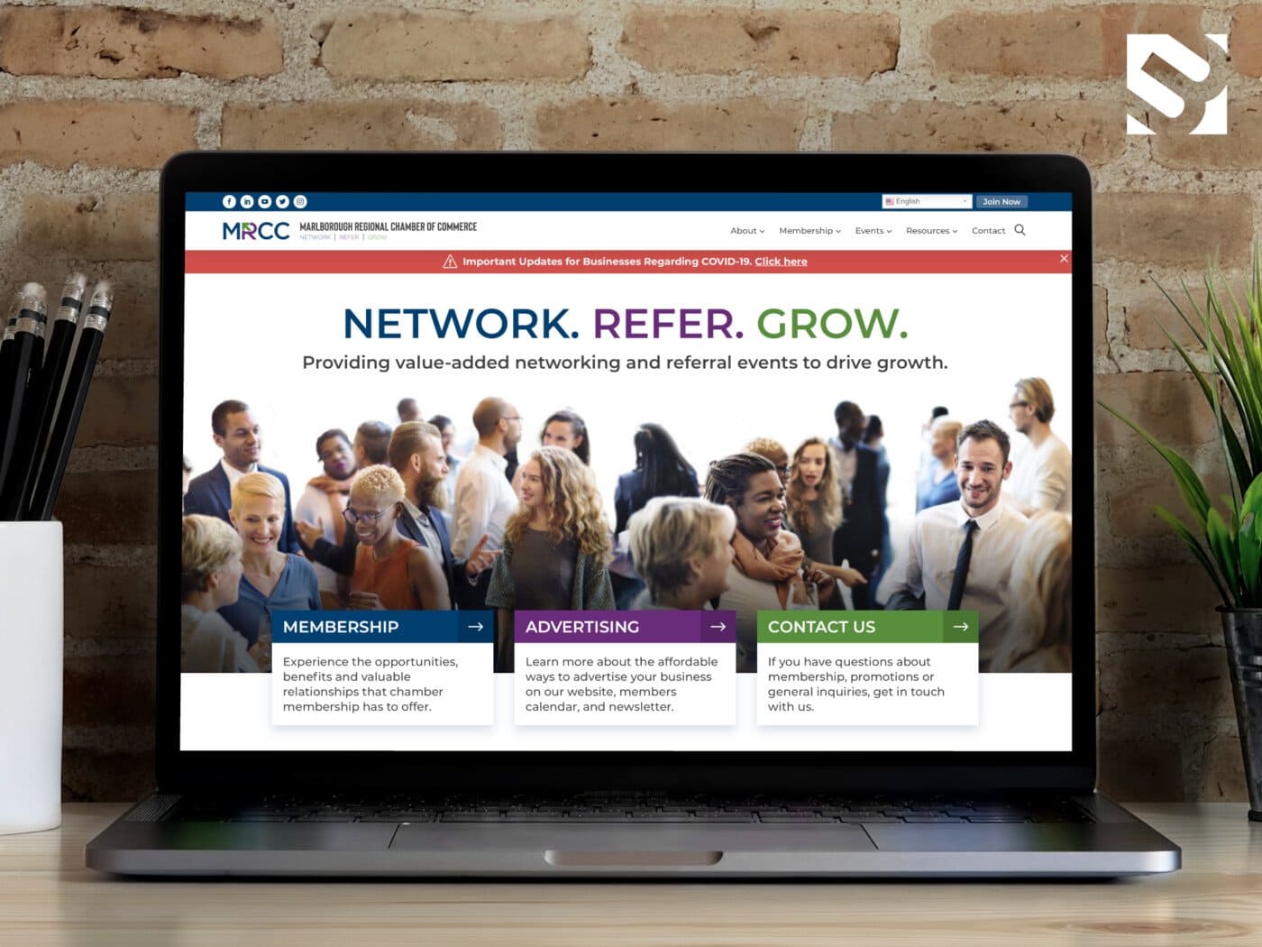 Website Design Upgrade for Local Chamber of Commerce