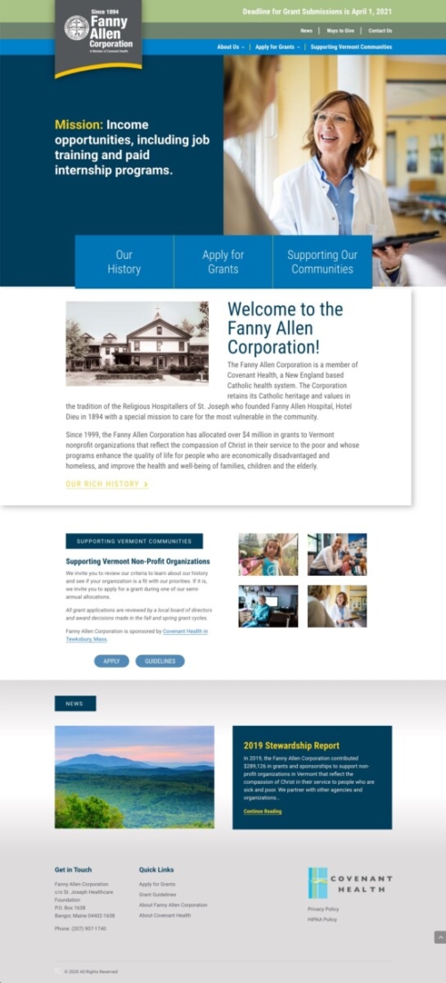 A Health Provider Non-profit Website Redesign | 3 Media Web